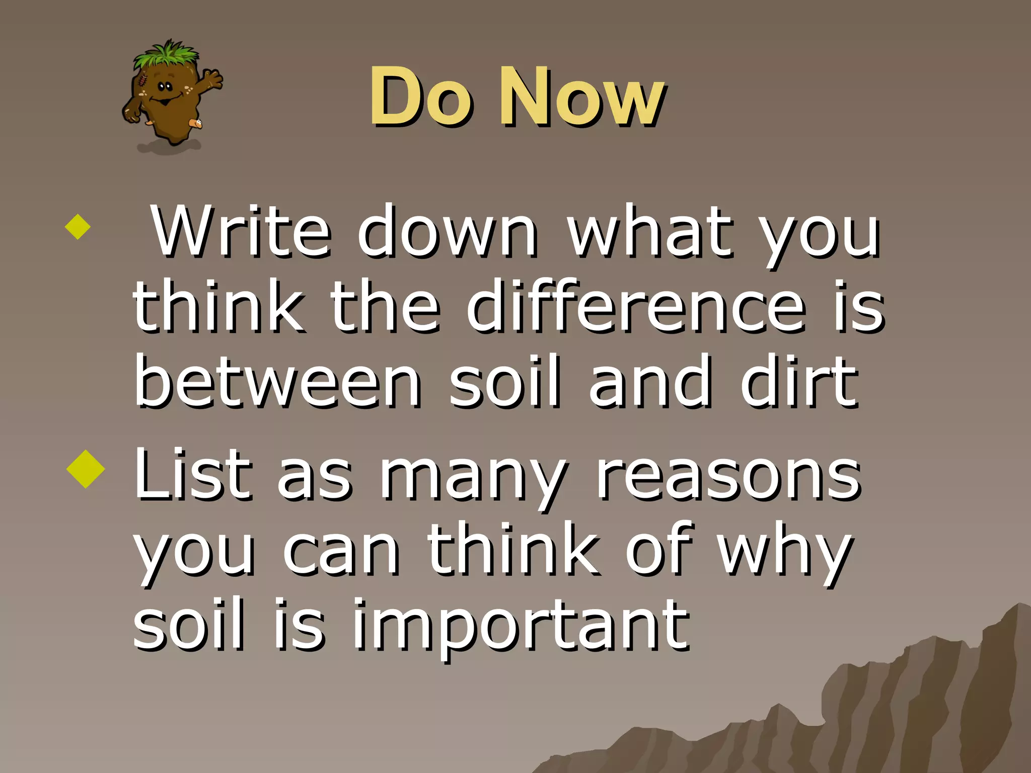 Introduction To Soil For Student Notes | PPT