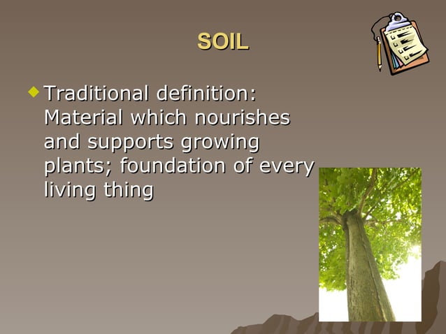Introduction To Soil For Student Notes | PPT