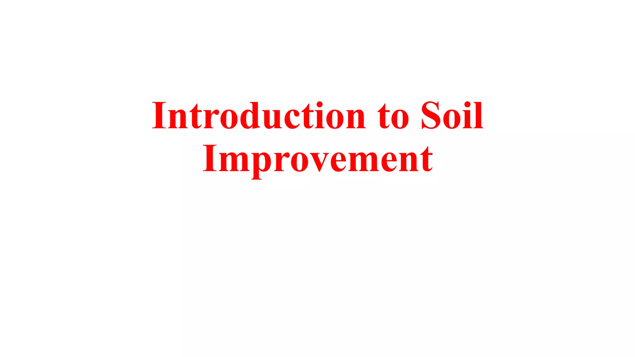 8 Introduction to soil improvement | PDF