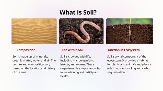 Introduction to soil and the soil science | PPT
