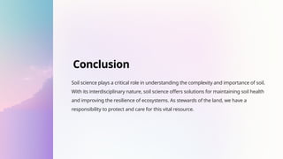Introduction to soil and the soil science | PPT