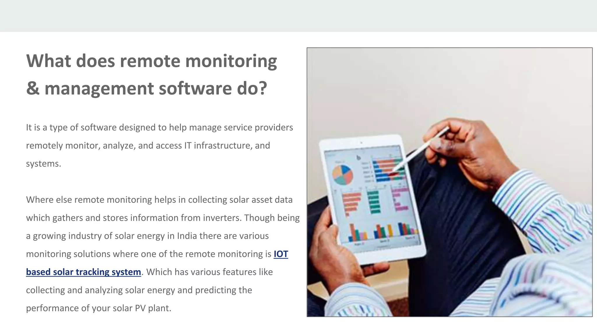 Introduction To Solar Remote Monitoring | PPTX