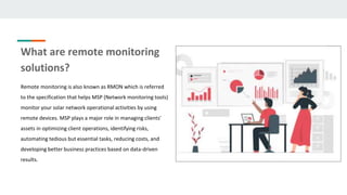 Introduction To Solar Remote Monitoring | PPT