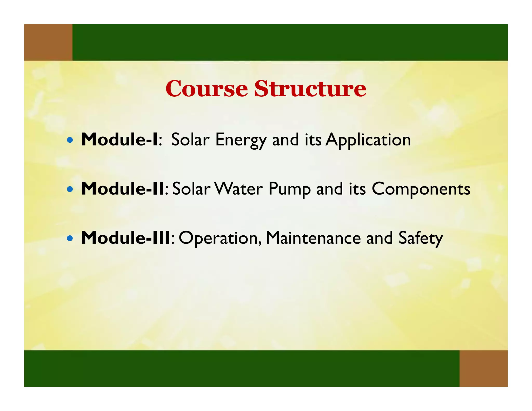 Introduction to solar water pumping | PDF