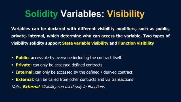 Solidity programming Language for beginners | PPTX | Programming Languages | Computing