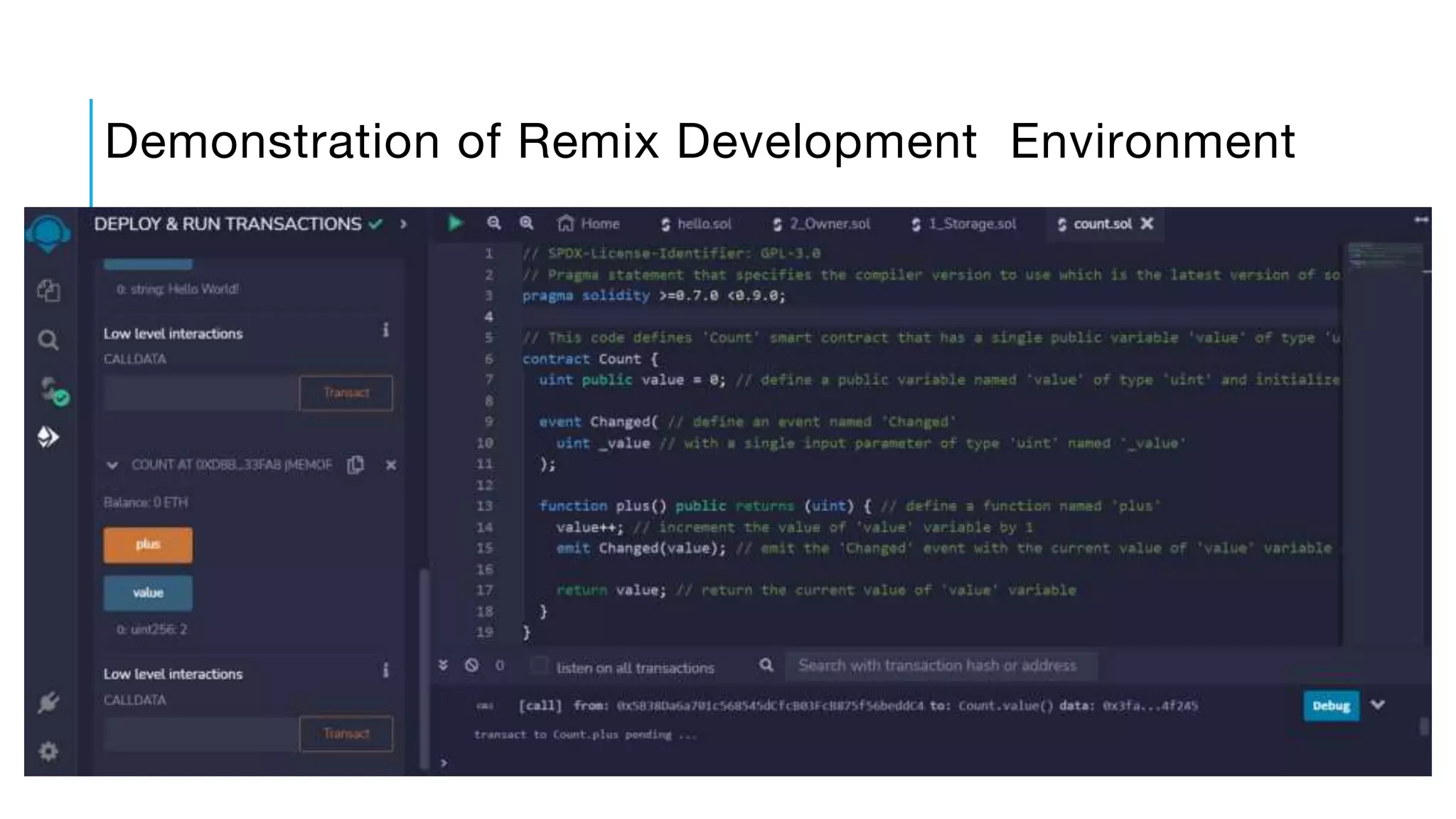Introduction To Solidity And Smart Contract Development 9pptx Programming Languages Computing