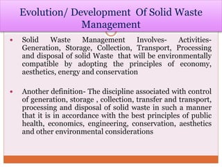 Introduction to solid waste management1 | PPT