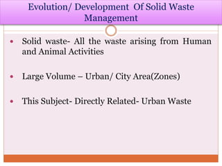 Introduction to solid waste management1 | PPT