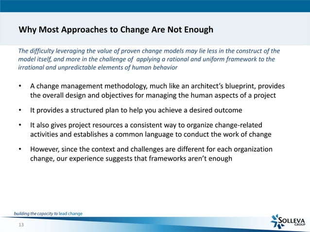 Integrating Change Management Into Technology and Outsourcing ... Integrating Change Management Into Technology and Outsourcing ...