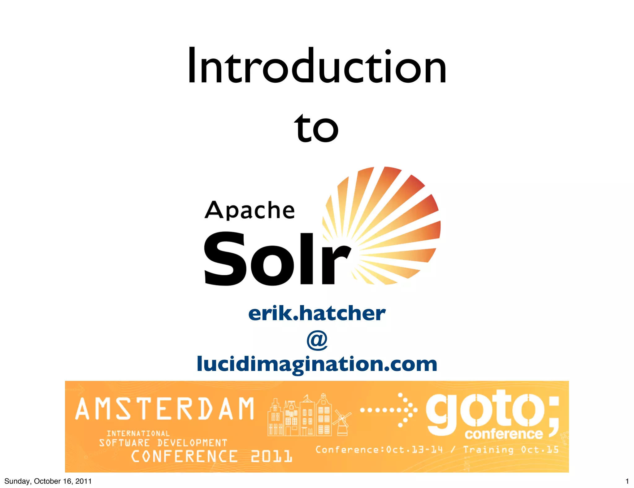 Introduction to Solr | PDF