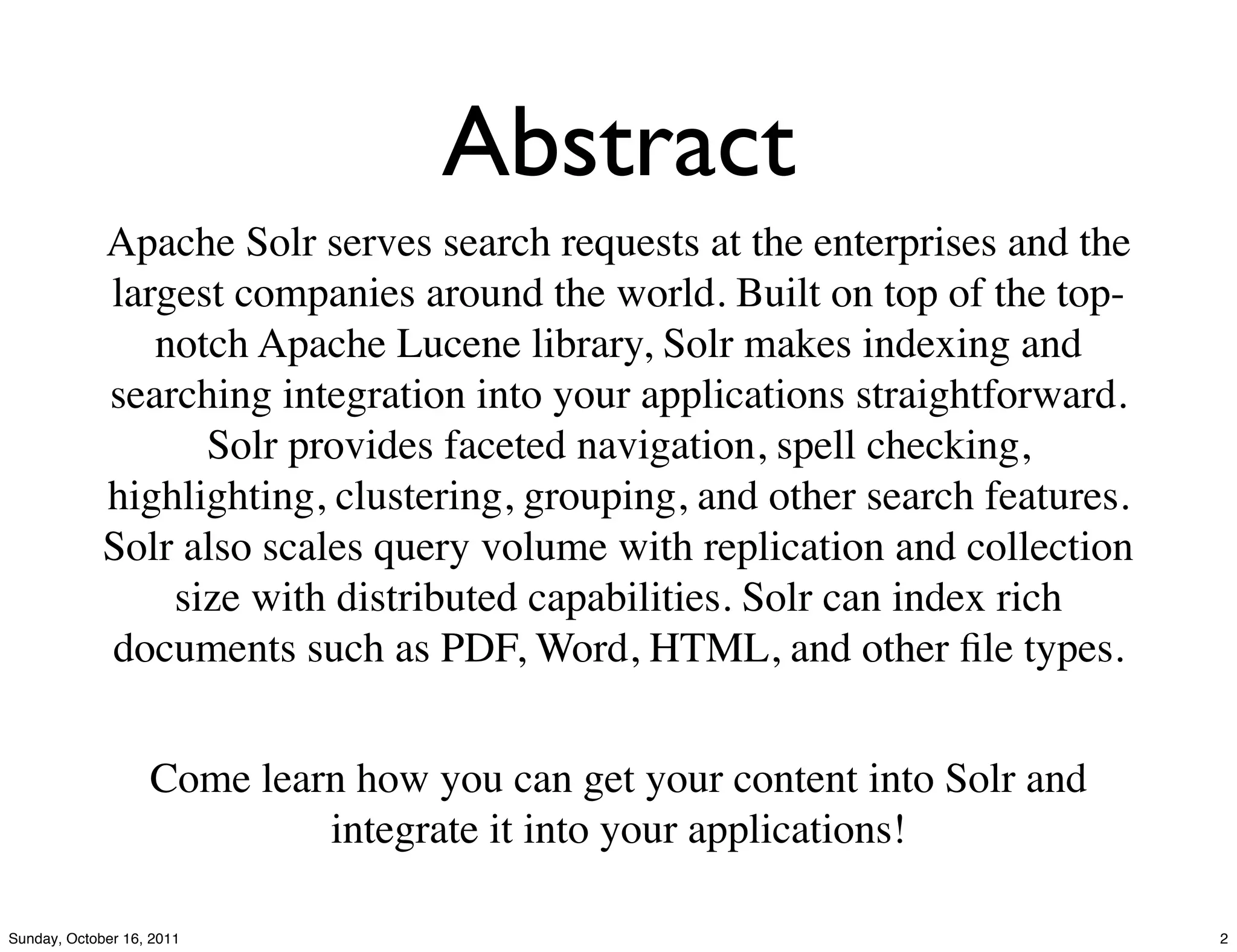 Introduction to Solr | PDF