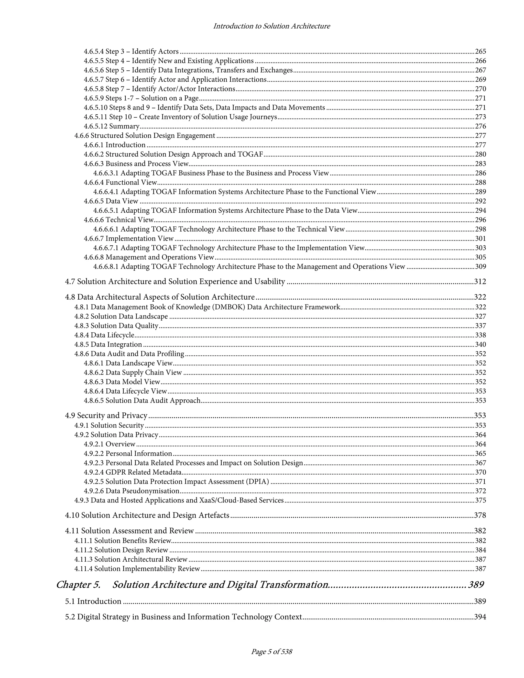 Introduction To Solution Architecture Book Pdf