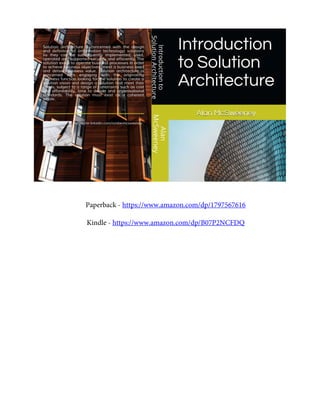Introduction to Solution Architecture Book | PDF