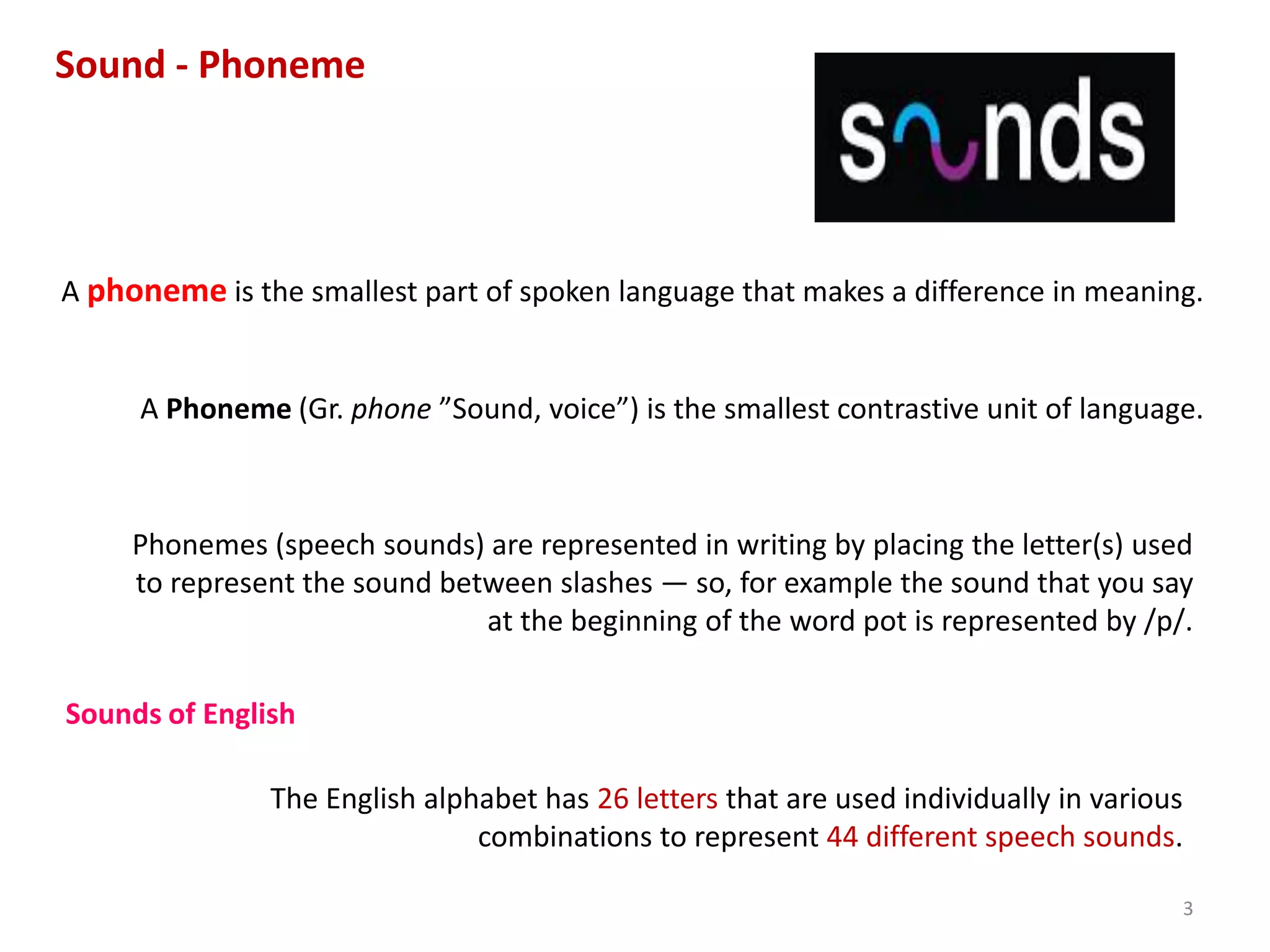 Sounds stress and intonation in the English language | PPTX