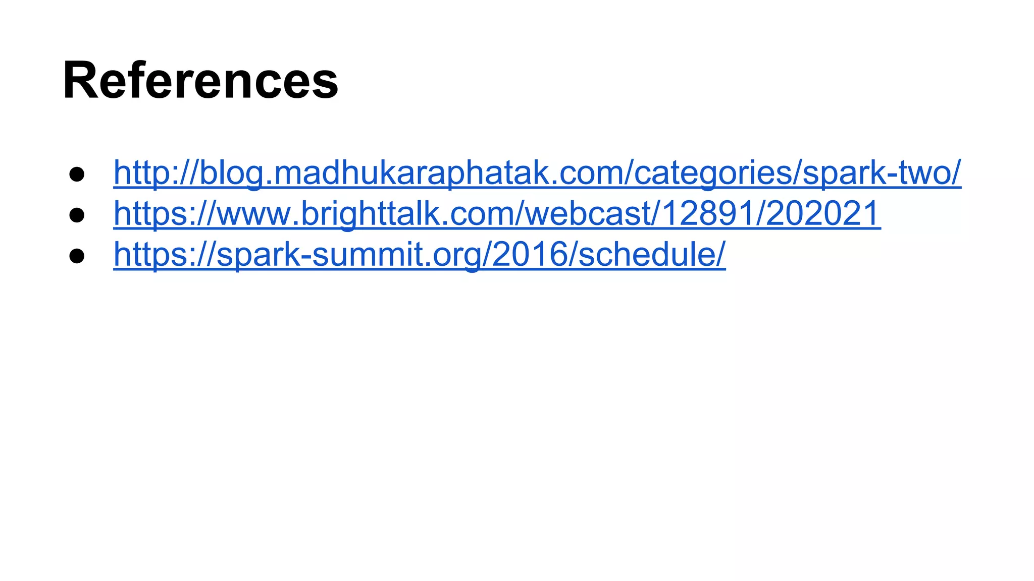 Introduction to spark 2.0 | PPT