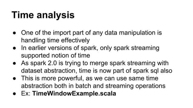 Introduction to spark 2.0 | PPT