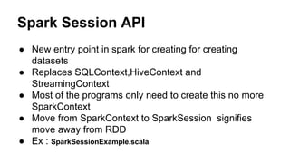 Introduction to Spark 2.0 Dataset API | PPT