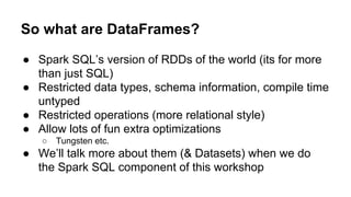 Introduction to Spark ML Pipelines Workshop | PPT