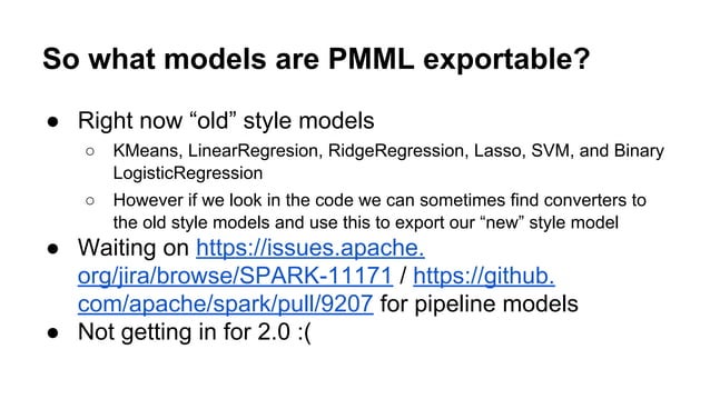 Introduction to Spark ML Pipelines Workshop | PPT