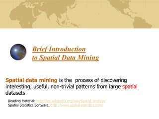 Introduction to spatial data mining | PPTX