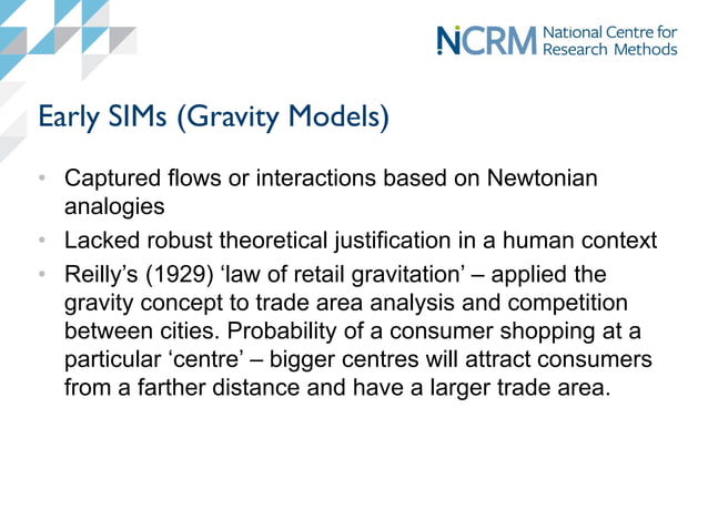 Introduction to spatial interaction modelling | PDF