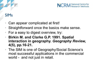 Introduction to spatial interaction modelling | PDF