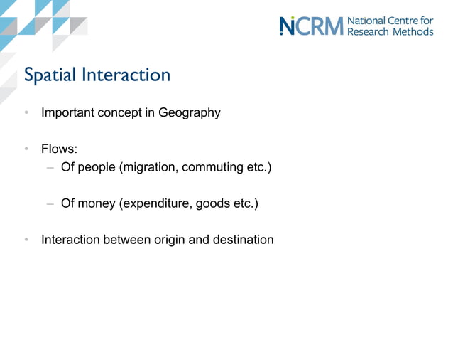 Introduction to spatial interaction modelling | PDF