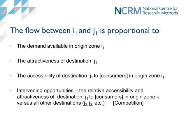 Introduction to spatial interaction modelling | PDF
