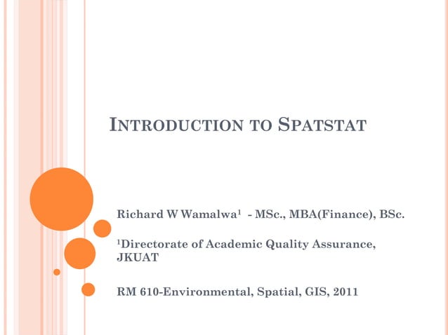 Introduction to spatstat | PPT