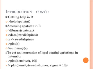 Introduction to spatstat | PDF | Geography | Science