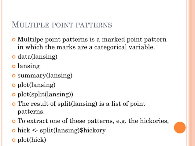 Introduction to spatstat | PPT