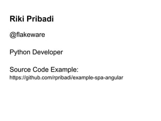Introduction to SPA with AngularJS | PPT