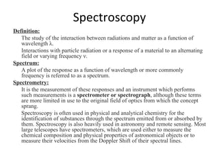 Introduction To Spectroscopy | PPT