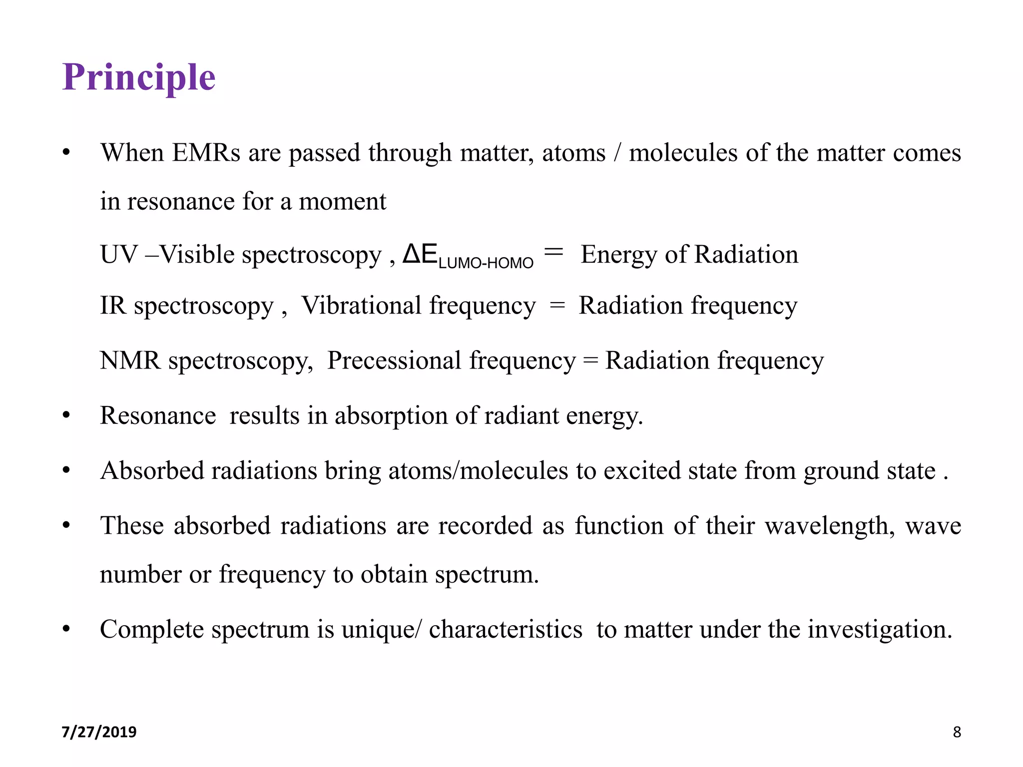 Introduction to spectroscopy | PPTX