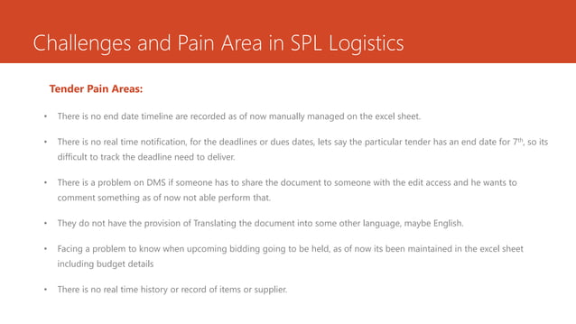 Introduction to SPL Transportation & Logistics | PPT