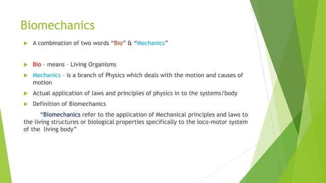 Introduction to sports biomechanics | PPTX