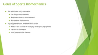 Introduction to sports biomechanics | PPTX