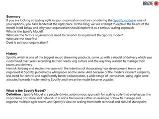 Introduction to spotify model | PDF