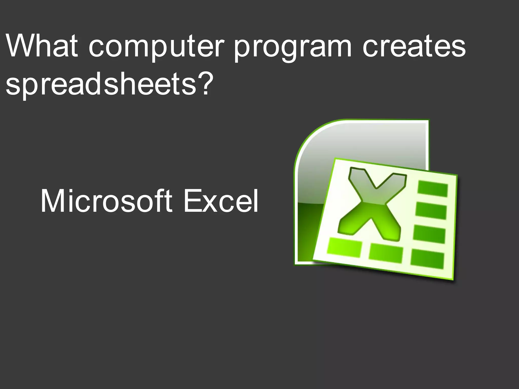 Introduction to spreadsheets | PDF