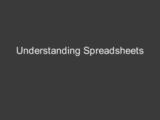 Introduction to spreadsheets | PDF
