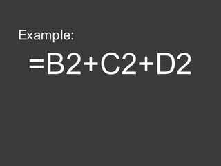Introduction to spreadsheets | PDF