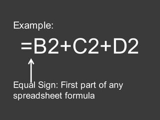 Introduction to spreadsheets | PDF