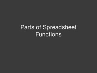 Introduction to spreadsheets | PDF