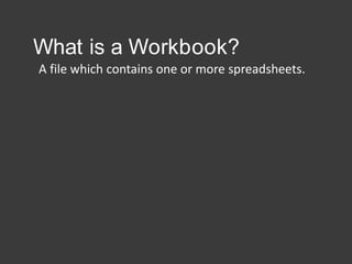 Introduction to spreadsheets | PDF