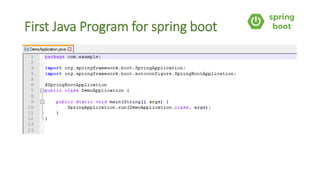 Introduction to spring boot | PPTX