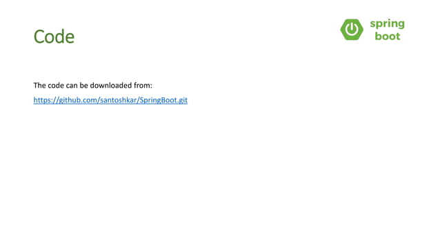 Introduction to spring boot | PPTX
