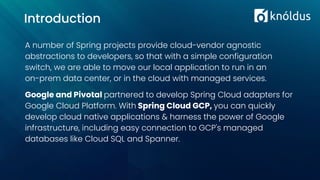 Introduction to Spring Cloud GCP | PPT