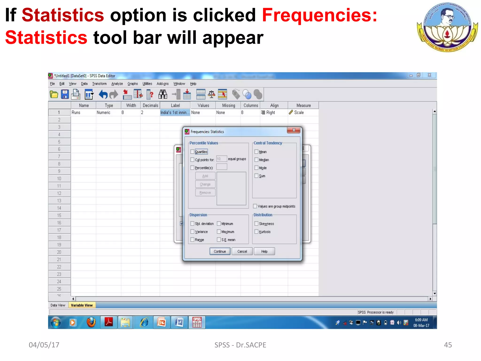 Introduction to spss | PPT