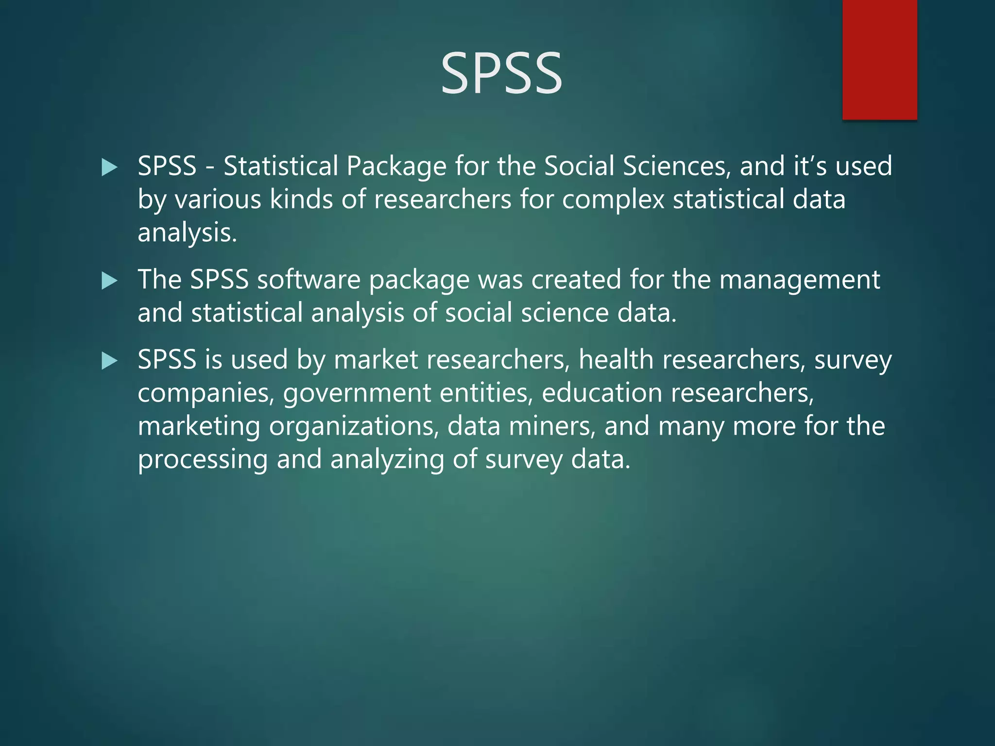 Introduction to spss | PPT