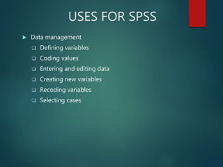 Introduction to spss | PPT